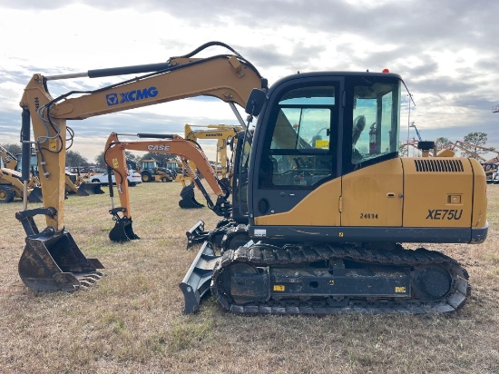 2022 XCMG XE75U HYDRAULIC EXCAVATOR SN:UEMKA00032 powered by Kubota ...