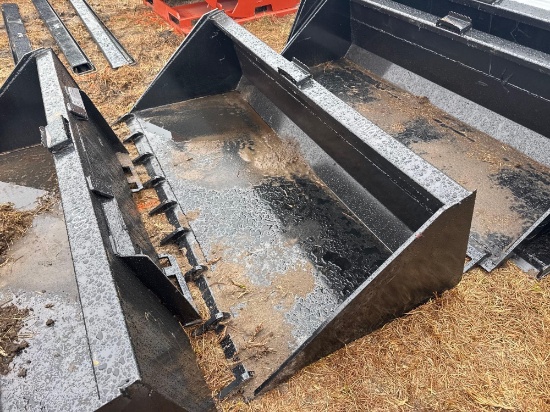 NEW 78IN. GP BUCKET W/ TEETH SKID STEER ATTACHMENT | Heavy Construction ...