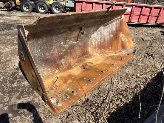 BALDERSON SIDE DUMP BUCKET W/ BOCE RUBBER TIRED LOADER ATTACHMENT for ...
