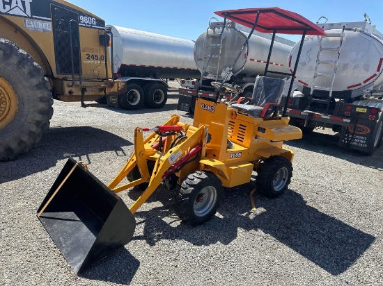 NEW FLAND FL45 RUBBER TIRED LOADER SN:240698, powered by gas engine, 13 ...