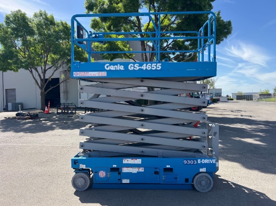 2021 GENIE GS-4655 SCISSOR LIFT SN:GS55D-915 electric powered, equipped ...