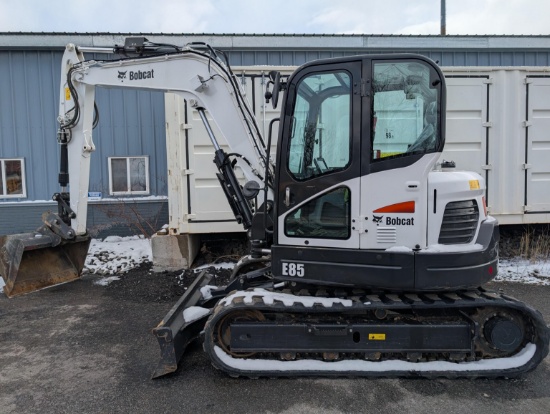 2023 BOBCAT E85 HYDRAULIC EXCAVATOR powered by diesel engine, equipped ...