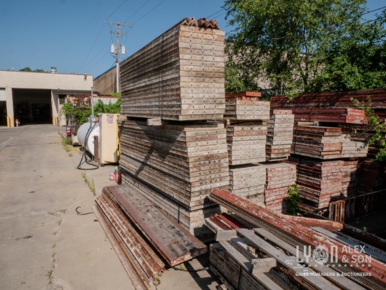 APPROXIMATELY 100 SYMON CONCRETE FORMS CONCRETE EQUIPMENT, VARIOUS ...