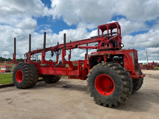 LOG FORWARDER 4x4, powered by Cummins diesel engine, equipped with 4 ...