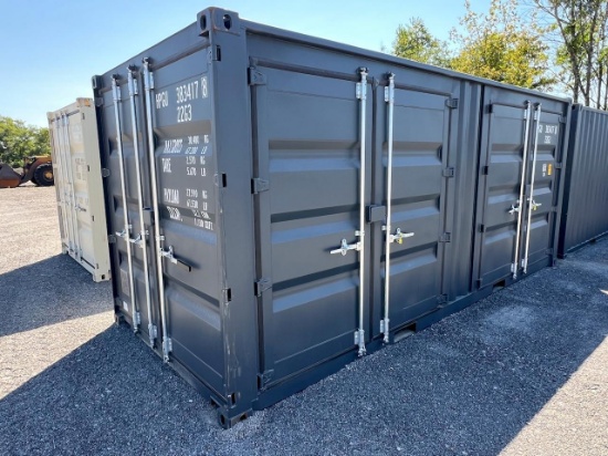 NEW 20FT. MULTI-USE CONTAINER with fork pockets, 2-side doors. | Heavy ...