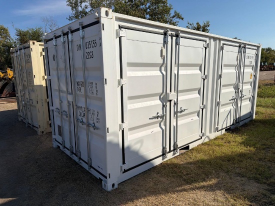 NEW 20FT. MULTI-USE CONTAINER with fork pockets, 2-side doors. | Heavy ...