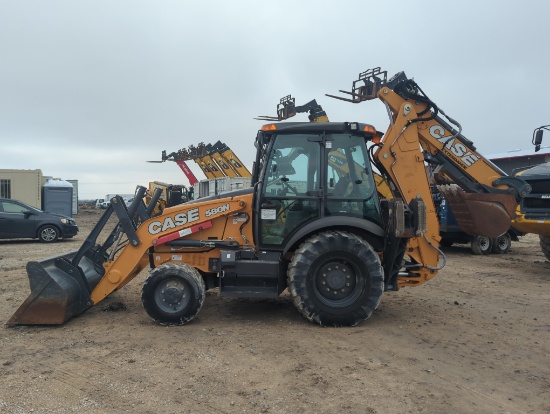2018 CASE 580N TRACTOR LOADER BACKHOE SN:750594 4x4, powered by diesel ...