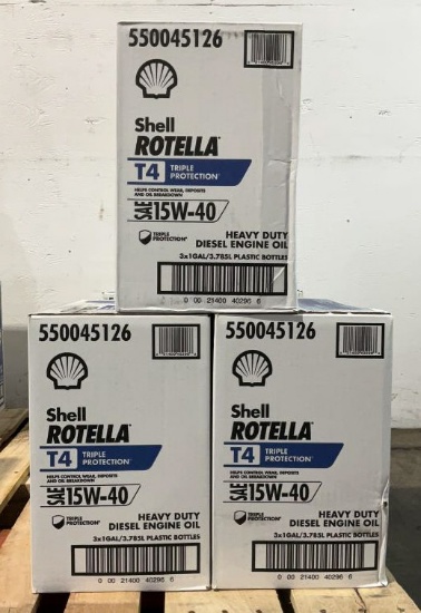 (9) Shell Rotella 1 Gallon Diesel Engine Oil SAE 1 | Industrial ...