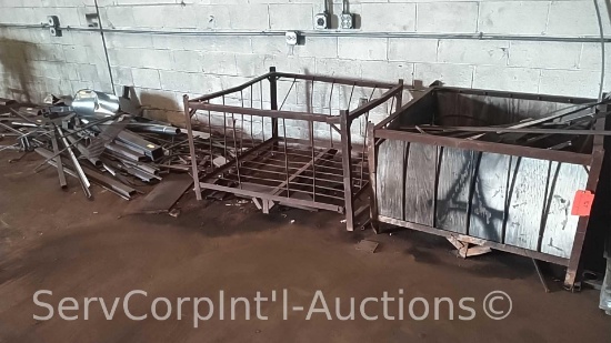 Lot of Homemade Scrap Baskets with Various Scrap | Heavy Construction ...