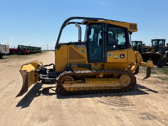 John Deere 550K-LLT Dozer W/ 9 FT Blade | Heavy Construction Equipment ...