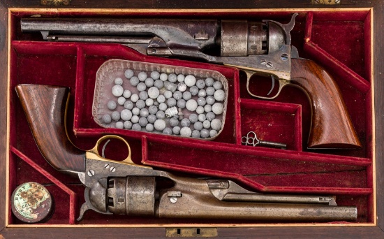 Cased Pair of Civil War Colt Model 1860 Revolvers | Guns & Military ...