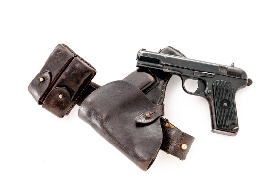 Chinese Type 54 Tokarev Semi-Automatic Pistol, with Two Magazines, Belt ...