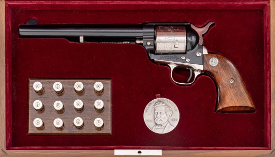 Cased Colt Single Action Army Sam Colt Sesquicentennial (1814-1964 ...