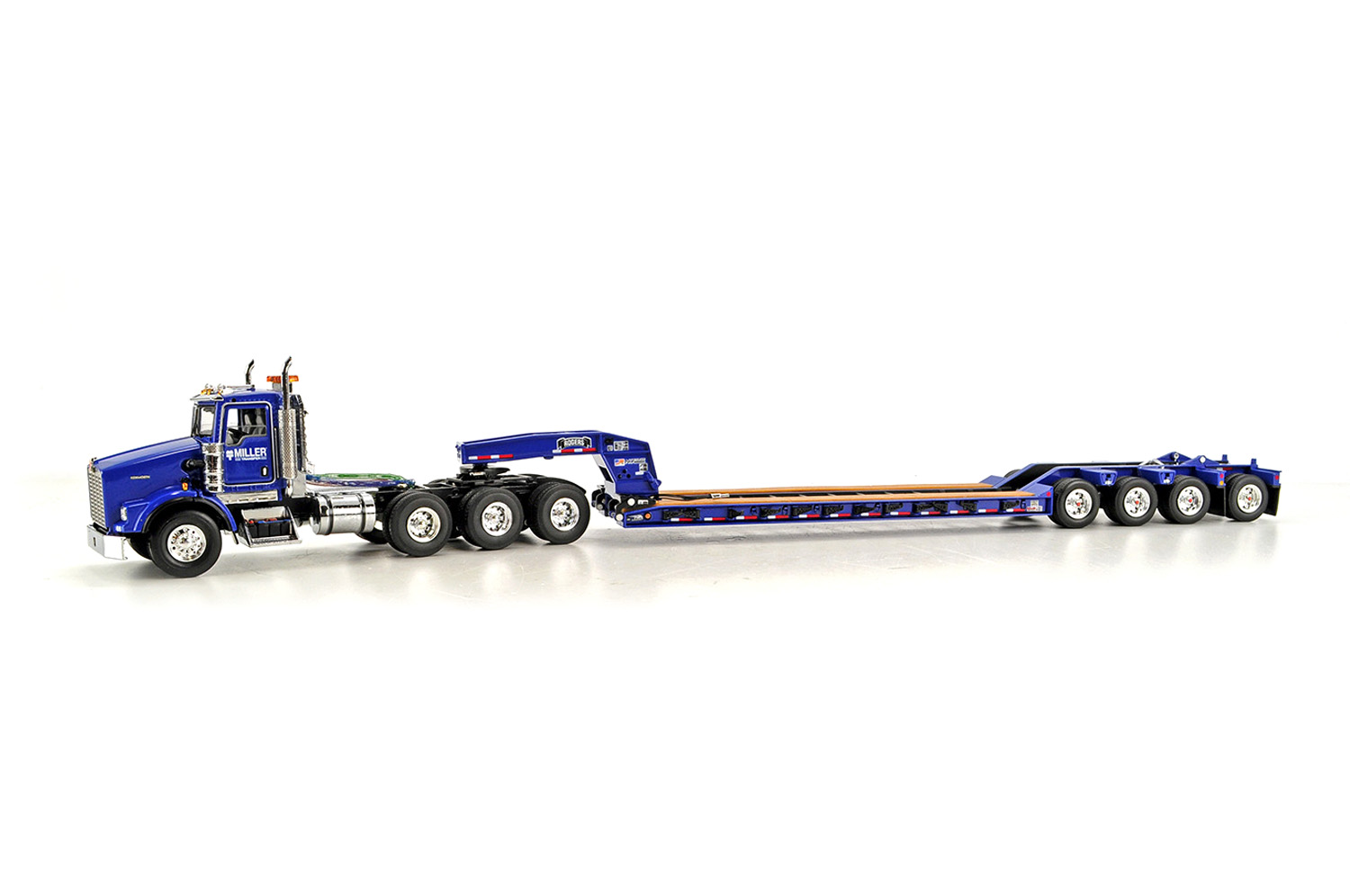 Kenworth T800W w/4-Axle Rogers Lowboy - Miller | Proxibid