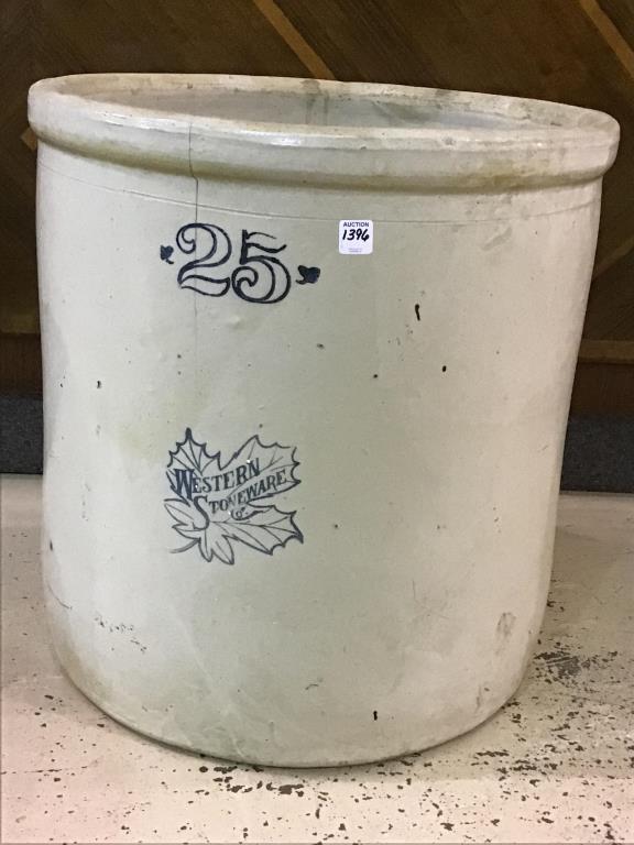 Western Stoneware 2 Gallon Crock 10 Gallon Western Stoneware Crock