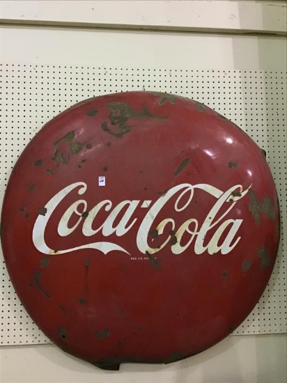 Lg. Coca Cola Button Sign (4 Feet in Diameter) | Art, Antiques ...