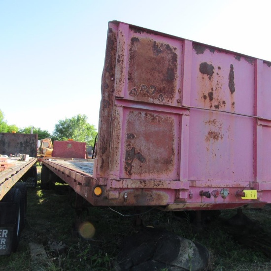 40' Flatbed Semi Trailer, Tandem Axle Dually, Wood Deck - NOT ...