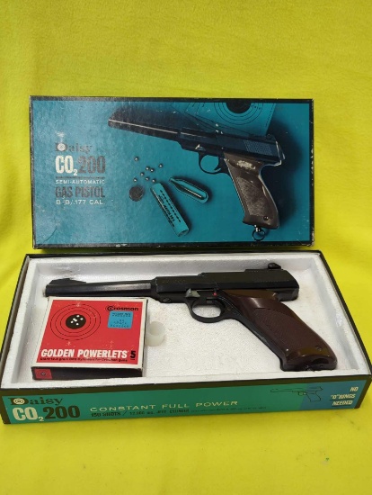 DAISY CO2 200 SEMI-AUTO GAS PISTOL BB/177 CAL INCLUDES THREE CO2 ...