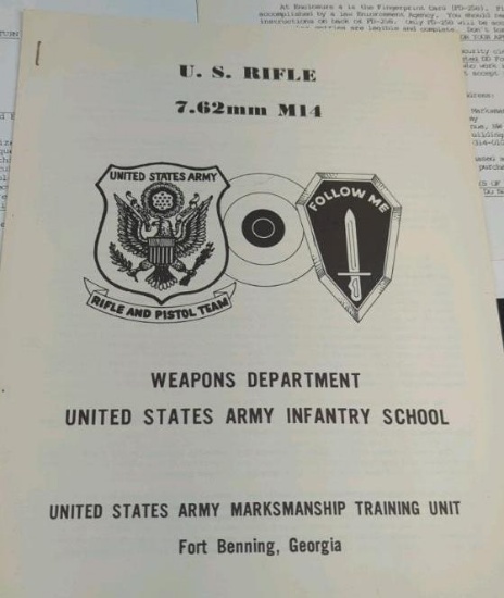 U.S. Rifle M14 Manual, 7.62mm, Fort Benning, May 13, 1963 | Guns ...