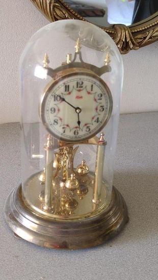 Kundo Anniversary Clock, Key-Wound Mechanical, Made in Germany, Glass ...