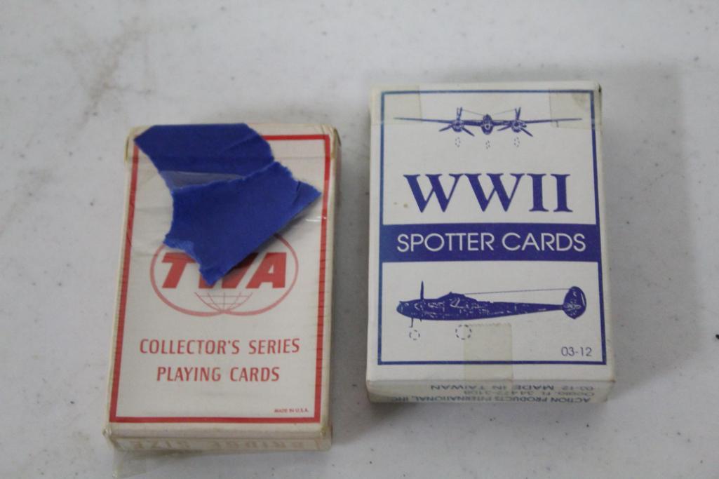 (2) DECKS TWA WWII SPOTTER CARDS | Proxibid