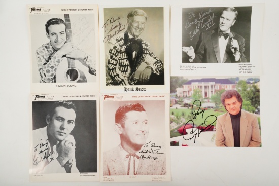 Lot of (6) Country Music Stars Autographs | Art, Antiques ...