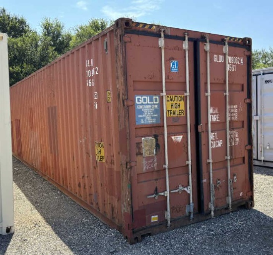 40' High Cube Conex Shipping Container | Online Auctions | Proxibid