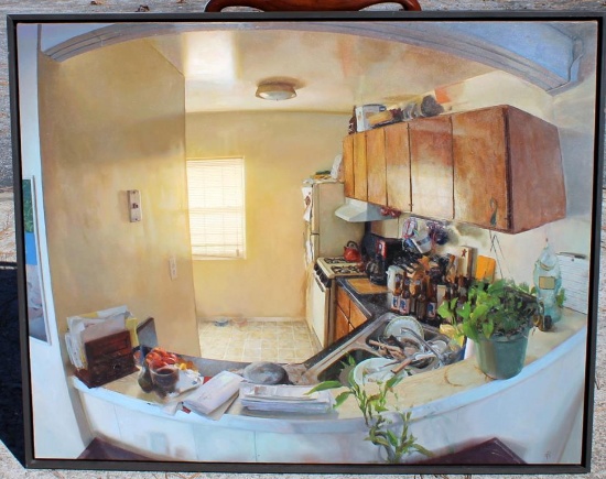 Daniel K. Robbins (American XX-XXI) “Evolution of a Kitchen” Oil on ...
