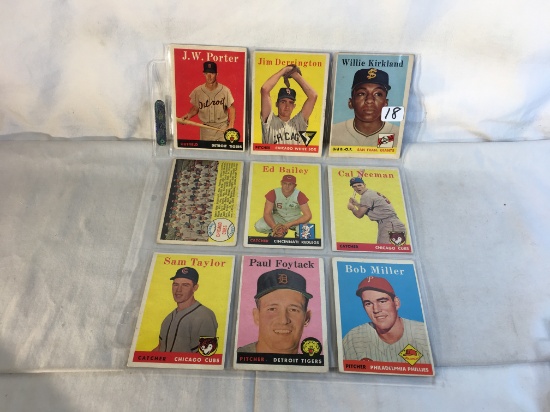 Lot of 9 Pcs Collector Vintage Assorted MLB Baseball Sport Trading ...