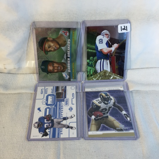 Lot of 4 Pcs Collector Modern NFL Football Sport Trading Assorted Cards ...
