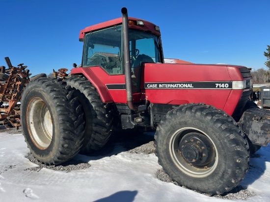 CASE INTERNATIONAL 7140 CAB TRACTOR, DUALS, 3 REMOTES, POWER SHIFT 18 ...