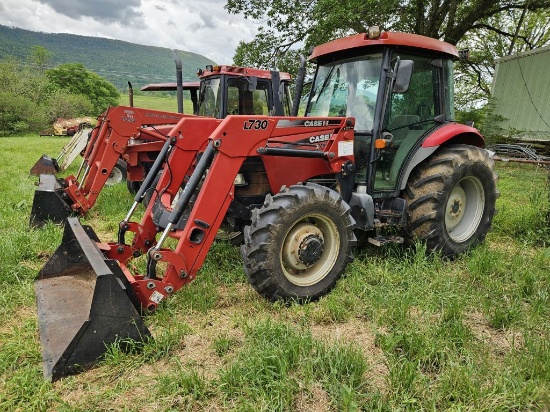 CASE INTERNATIONAL FARMALL 95 CAB 4WD TRACTOR WITH CASE L730 FRONT END ...