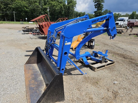 GREAT BEND QUICK ATTACH LOADER W/ BUCKET, ALL BRACKETS AND BOLTS, FITS ...