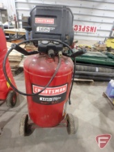 Craftsman 33 gallon portable air compressor model 921.165720 165 psi max. 1.7hp works