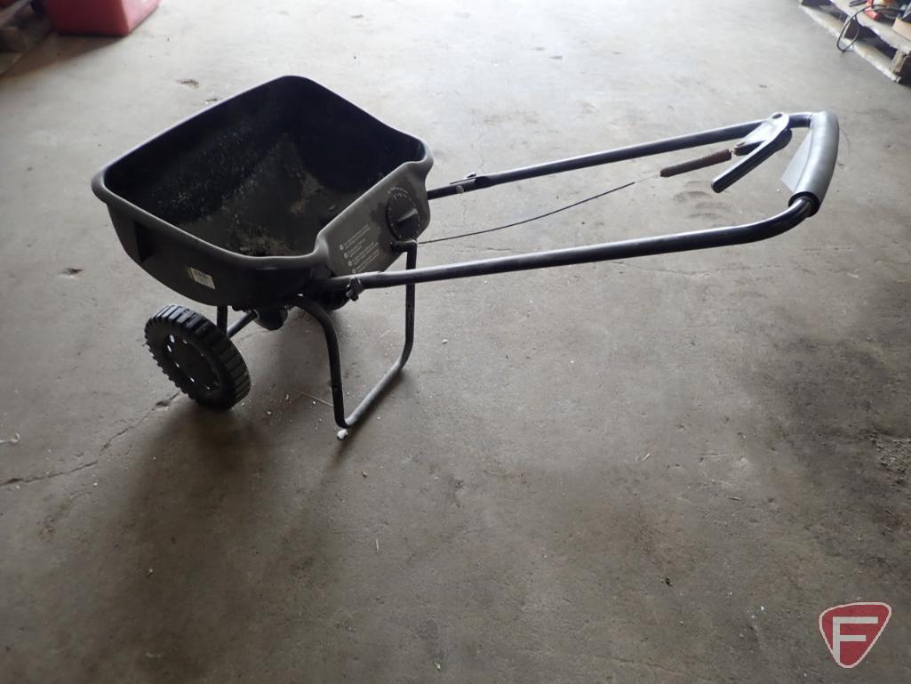 Yardworks broadcast spreader, model YSB10M | Proxibid