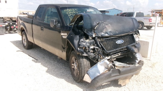 2005 FORD F150 PICKUP TRUCK, WRECKED, EXT CAB, 2WD, GAS, A/T, A/C, AS ...