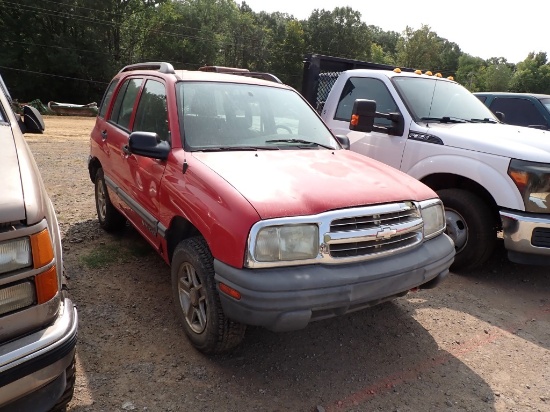 2004 CHEVROLET TRACKER SUV, n/a+ mi, 4 X 4, V6 GAS, AUTO, PS, AC, WON'T ...