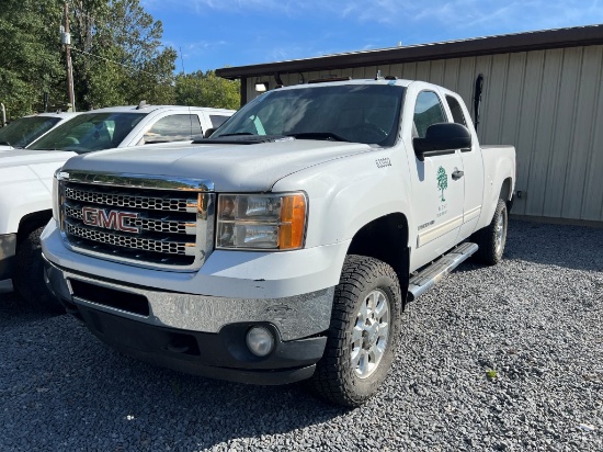 2012 GMC 2500HD Pickup Truck, Sierra SLE, Ext/Quad Cab, Gas, Auto, 4x4 ...