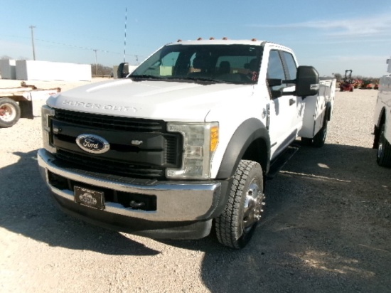 2017 FORD F450 UTILITY TRUCK, 132649 MILES SHOWING, CREW CAB, 6.7L ...