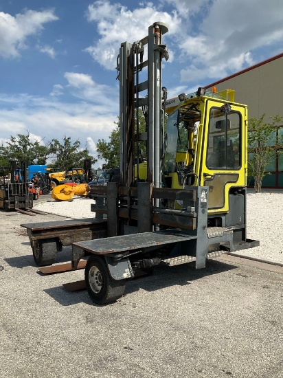 COMBI LIFT MULTI-DIRECTIONAL FORKLIFT MODEL CL80110DA50, DIESEL, APPROX ...