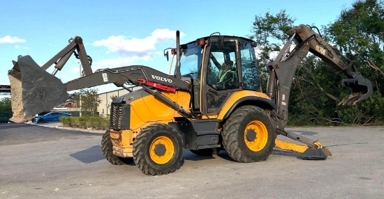 VOLVO LOADER BACKHOE MODEL BL70B, DIESEL, ENCLOSED CAB, A/C AIR CONDITION, RADIO, OUTRIGGERS ...