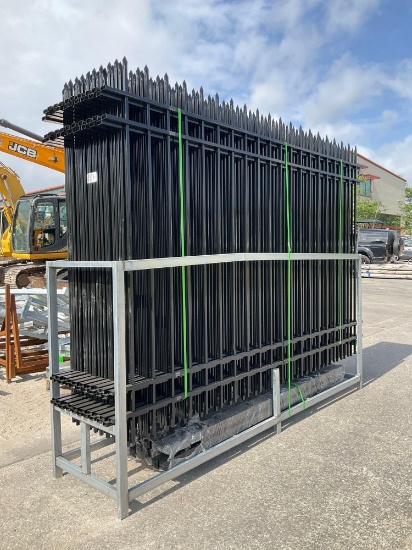 UNUSED FENCE MODEL SK-FEN20, APPROX 10FT L x 7FT H , APPROX 20PCS FENCE ...