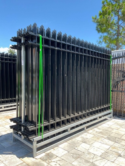 UNUSED FENCE MODEL SK-FEN20, APPROX 10FT L x 7FT H , APPROX 20PCS FENCE ...