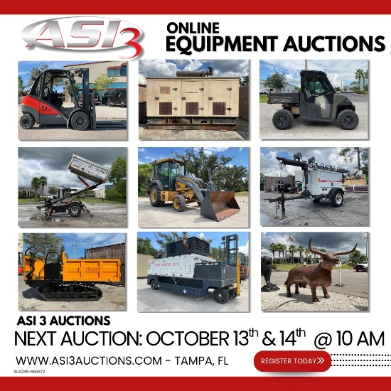 ASI3 LLC Auction Catalog - DAY 2 - 10/14 FL Public Equipment Auction ...