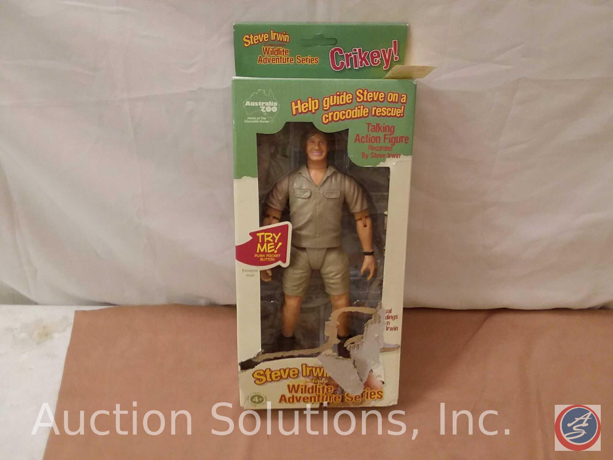 Steve Irwin Talking Action Figure in Original | Proxibid