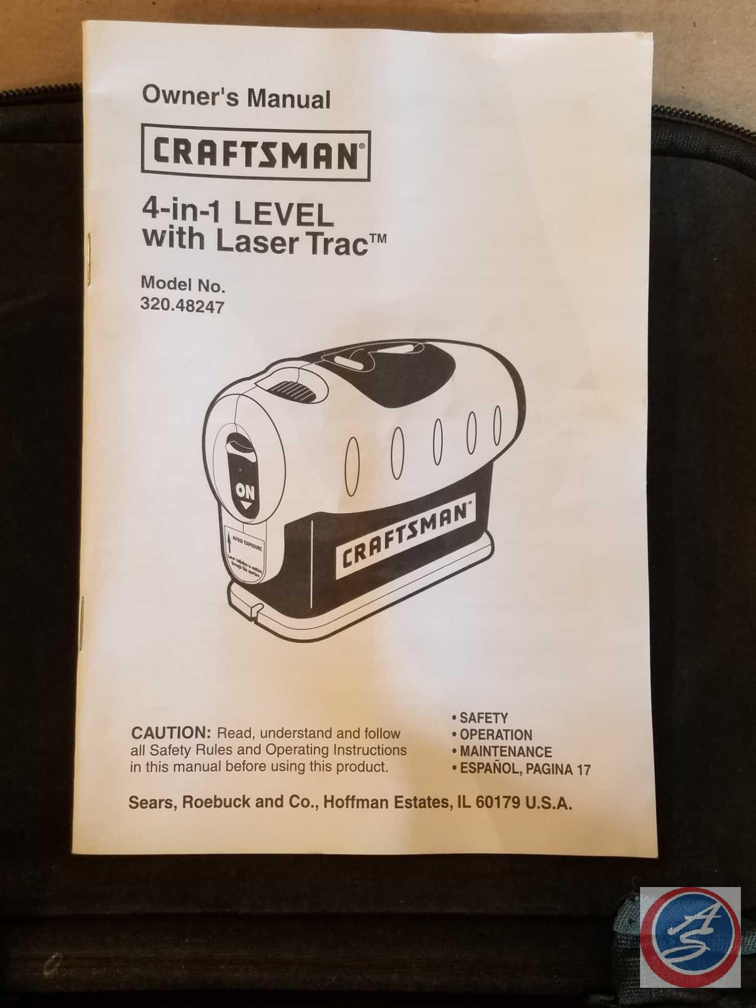 Craftsman Laser Trac Level Manual