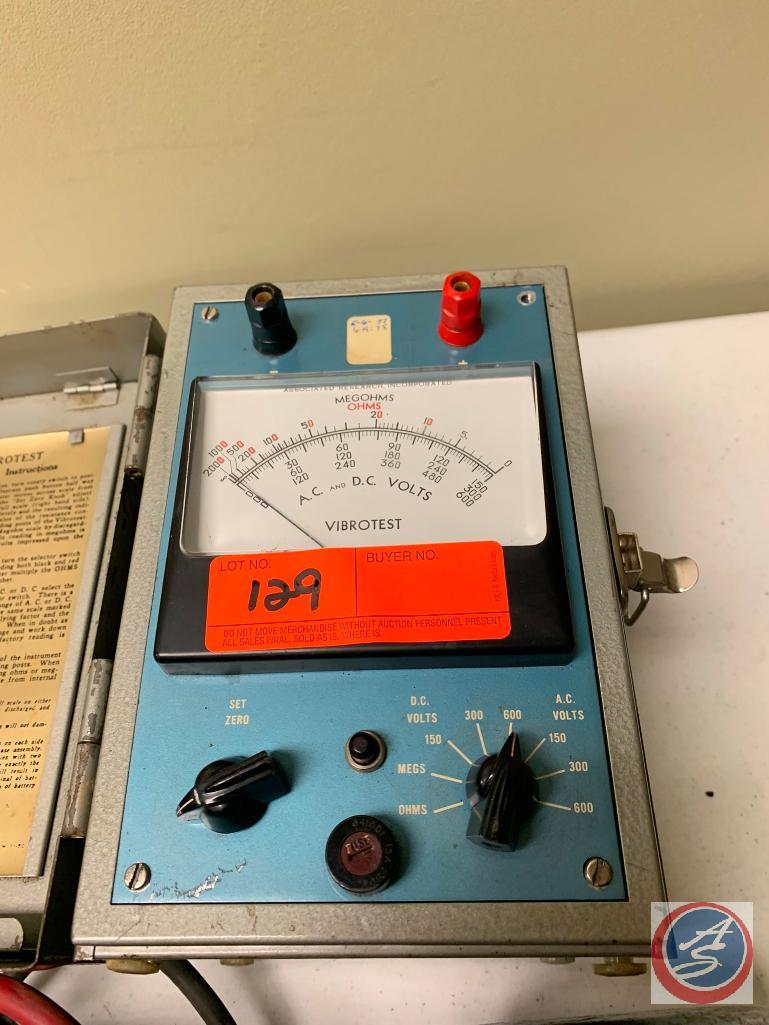 MEGOHMS Vibrotest Meter Model 204 | Proxibid