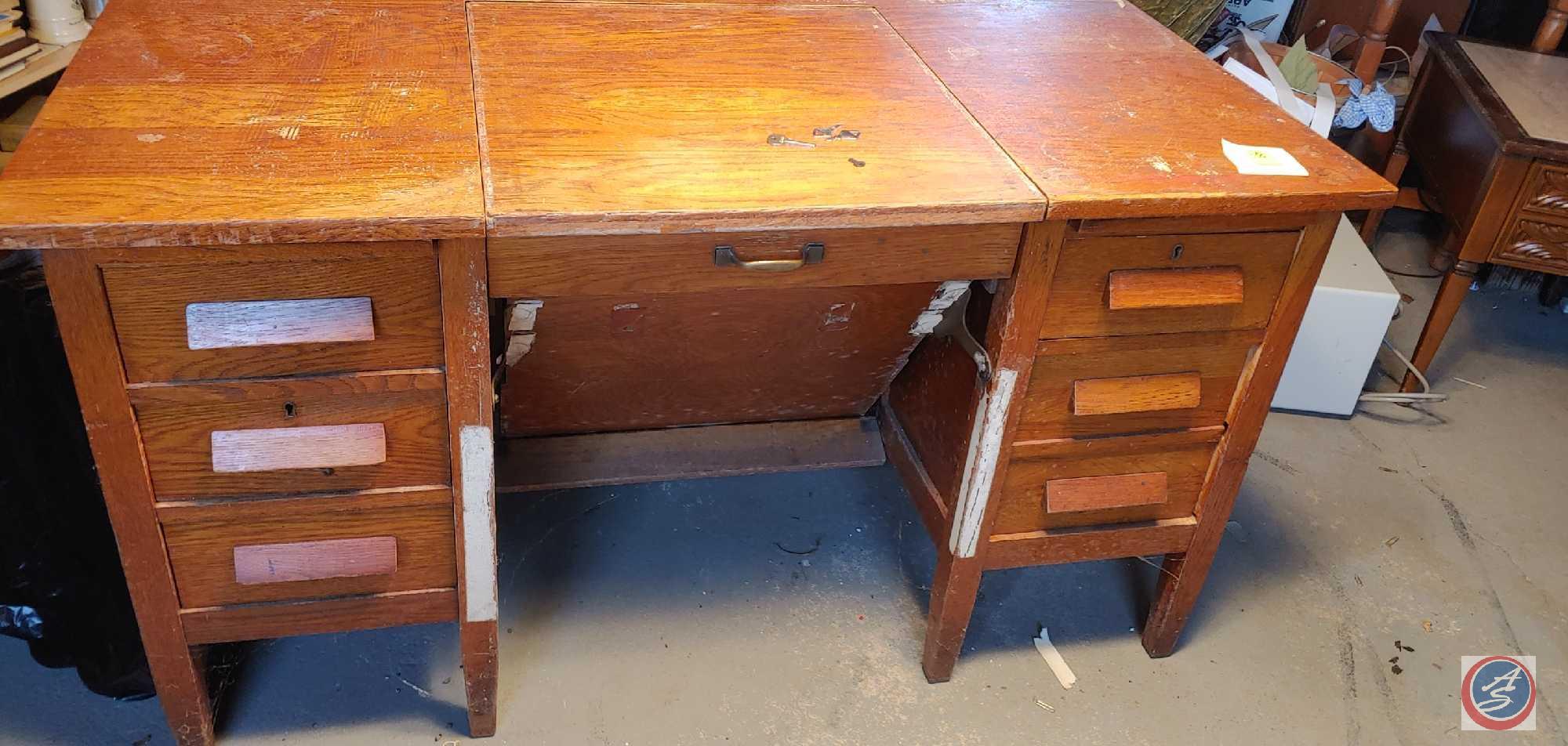 Vintage Typewriter Desk