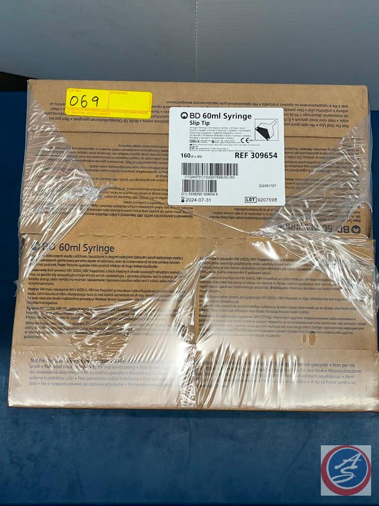 BD 60ml SYRINGE SLIP TIP 4 Units Of 40 each | Proxibid