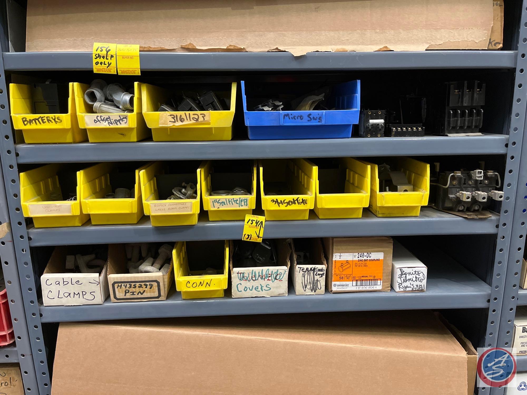 Batteries, offset nipples, cable clamps, conduit | Proxibid